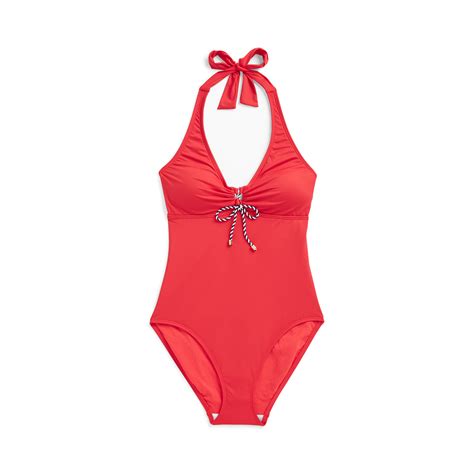 Ralph Lauren Lace Front Halter One Piece 490765