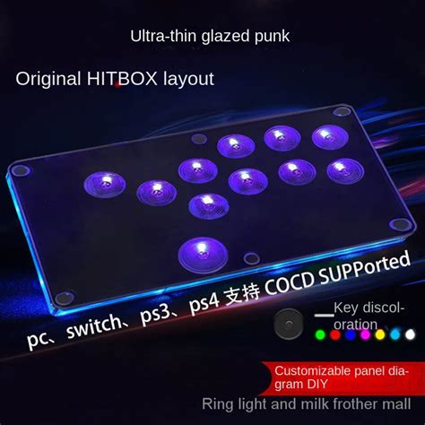 Ultrathin Hitbox Arcade Steam Fighting Game Keyboard Pc Ps4 Xbox