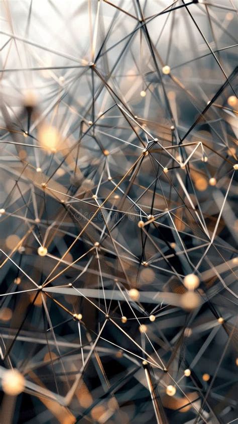 A Complex Network Of Intersecting Lines And Planes Forming A Threedimensional Geometric Web