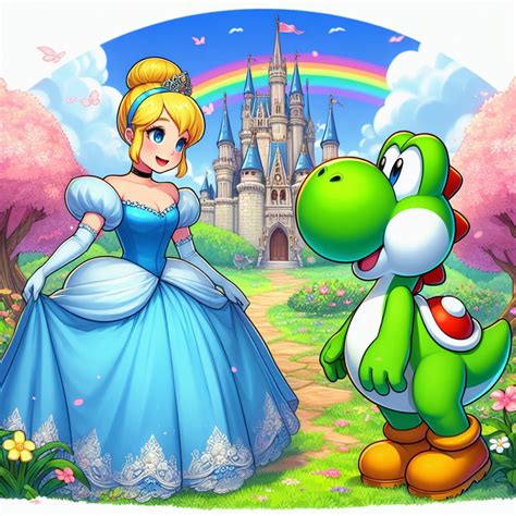 Cinderella Meets Yoshi By Spongebobnintendo20 On Deviantart