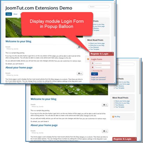 Module JT Popup Balloon