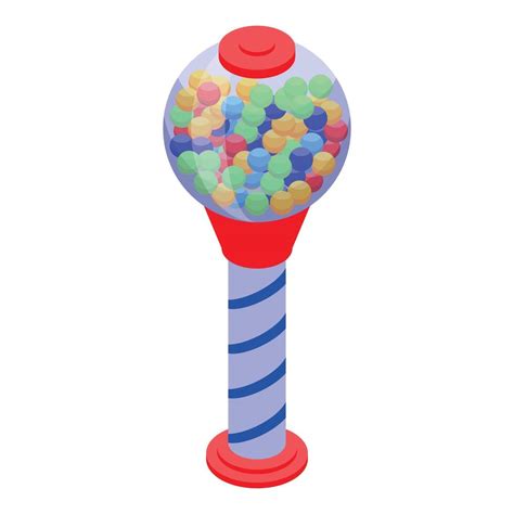 Colorful Gumball Machine Dispensing Candy And Bubblegum 52079646 Vector