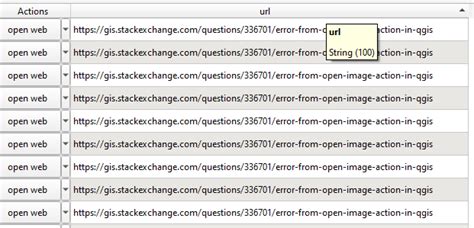 Error From Open Image Action In Qgis Geographic Information Systems