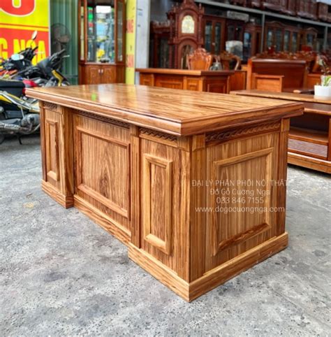 Bàn Làm Việc Gỗ Tự Nhiên Bàn Giám đốc Gỗ Cao Cấp Hiện đại Tp Hcm