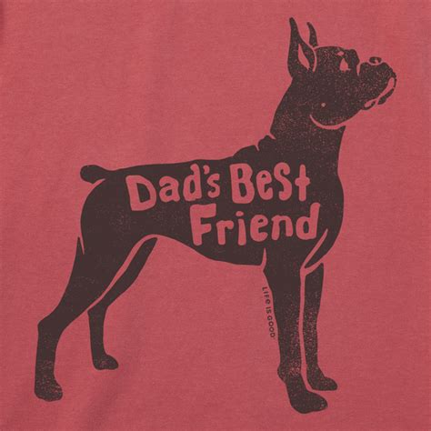 Mens Dads Best Friend Boxer Crusher Tee Life Is Good® Official Site