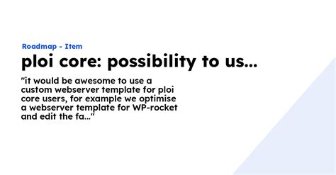 Ploi Core Possibility To Use Custom Nginx Webservertemplate For Ploi Core Ploi Roadmap