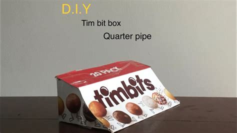 D I Y Fingerboard Tim Bit Box Quarter Pipe Youtube