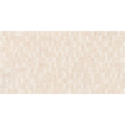 Cleopatra Arkit Mosaic Glossy Finish X Cm Wall Tile Light Beige