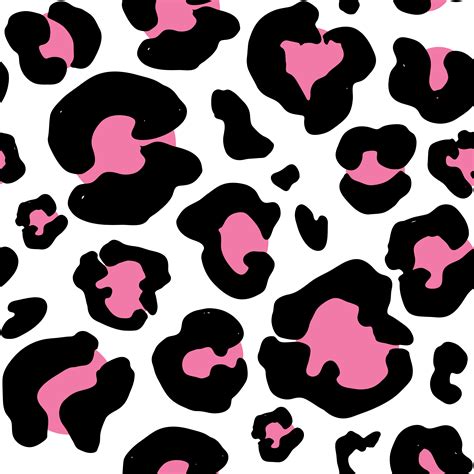 Leopard Skin Hand Drawn Animal Print Drawing Seamless Pattern Vector