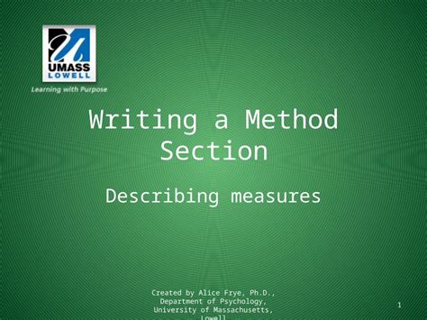 Pptx Writing A Method Section Dokumentips