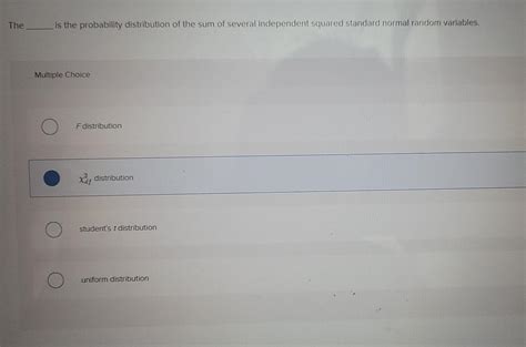 Solved The Is The Probability Distribution Of The Sum Of Chegg