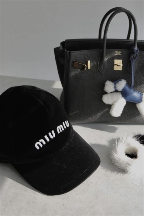Miu Miu 미우미우 모자 장원영 여성 데일리 벨벳 볼캡 구입 후기 네이버 블로그