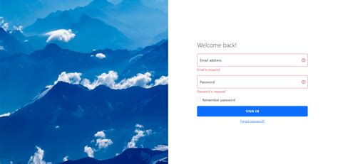 React Login Page Template