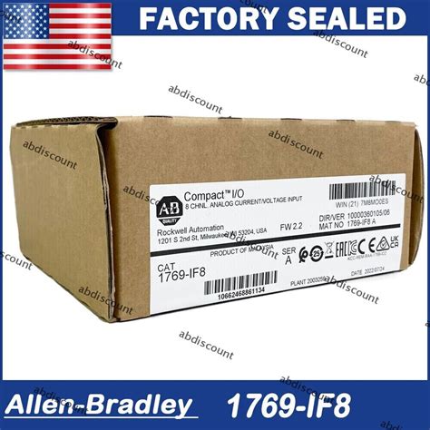 1769 If8 Compactlogix 8 Pt Analog Input Module New Sealed Tx Ebay