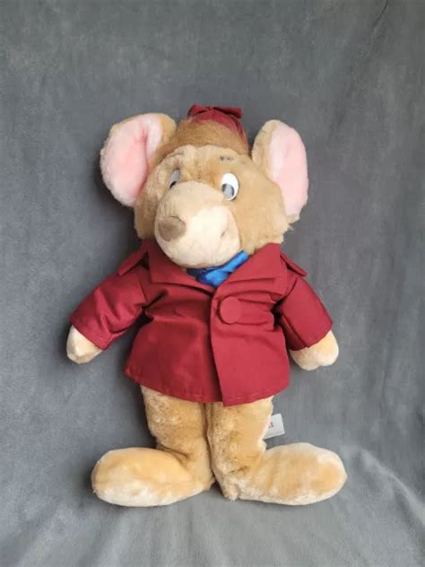 Vintage 1986 Walt Disney The Great Mouse Detective Basil Plush Stuffed