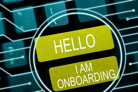 Conceptual Display Hello I Am Onboarding Business Concept Action