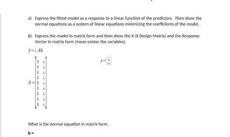 Problem 3 25 Points Multiple Linear Regression An