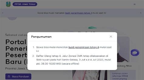 Cara Daftar Ulang PPDB Jatim Tahap Dilakukan Di Sekolah Penerima TribunNews