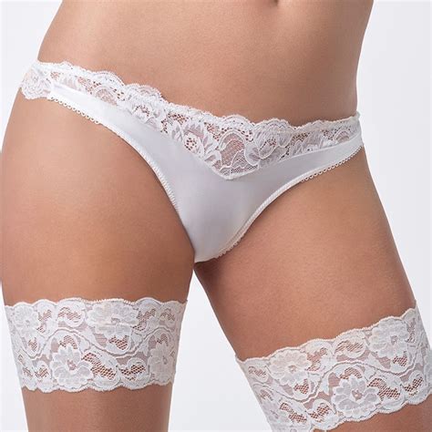 Culotte De Mariée En Satin Et Dentelle Ivoire