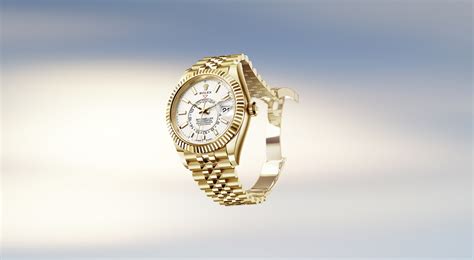 Rolex Sky Dweller In White Rolesor Combination Of Oystersteel And