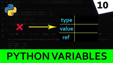 Variables In Detail Python Programming Python For Beginners Youtube