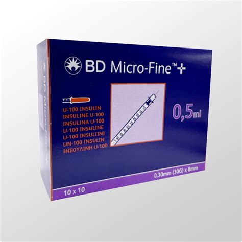 Bd Insulin Syringe 05ml Needle 30g X 8mm Smile Pharma