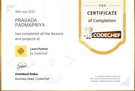 Padmapriya Pragada On Linkedin Python Codechef