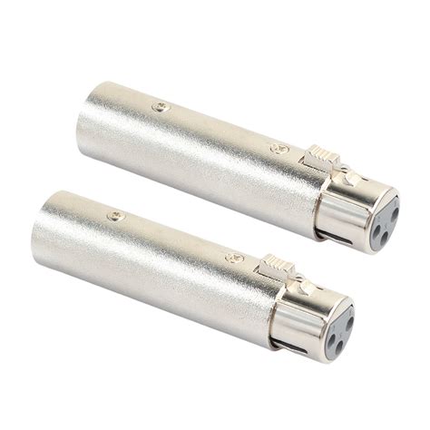 Kuymtek 2x Xlr 3 Pines Macho A Hembra Adaptador De Inversión De Fase