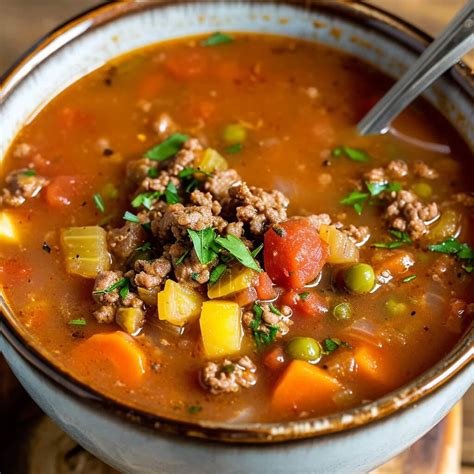 Ground Beef Soup Recipe So Simple And Delicious
