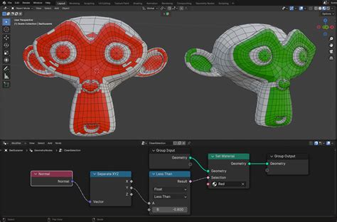 Refining Material Assignment In Blender Geometry Nodes Based On