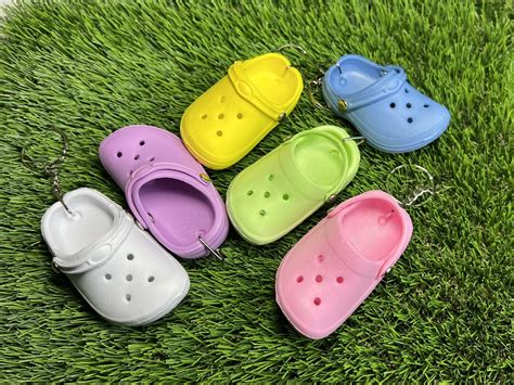 Mini Croc Keychain Mini Shoe Keychain Pin Croc Chain Clog T For