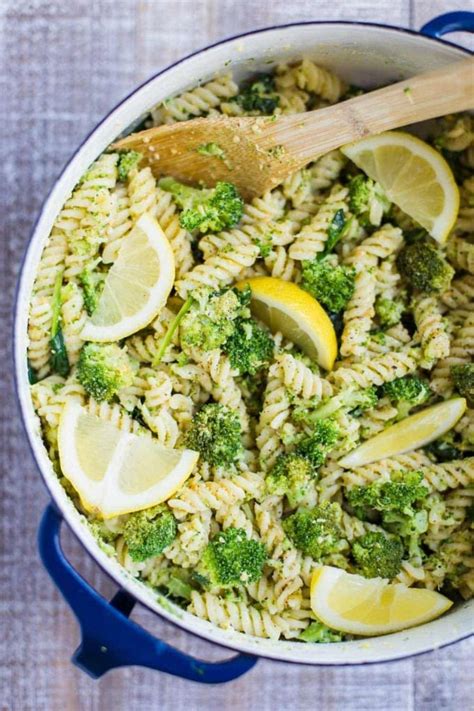 Vegan Lemon Broccoli Pasta Salad Food With Feeling