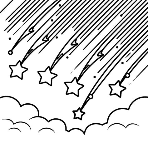 Sternschnuppe In Den Wolken Zum Ausmalen Kostenlos Malvorlagen Und Ausmalbilder Zum Ausdrucken