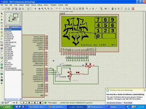 Graphic Lcd Protues Youtube