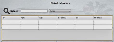 Menampilkan Database Lewat Jtable Pada Ide Netbeans Kita Informatika