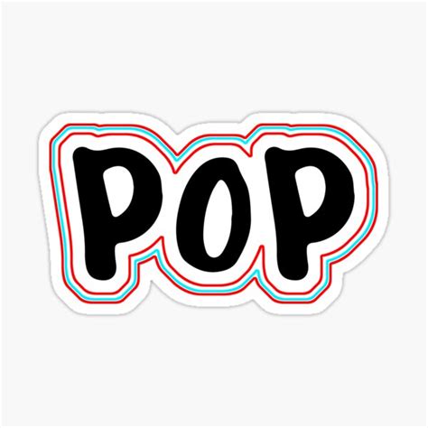 Pop Art Aesthetic Typography Sticker By Warddt Redbubble