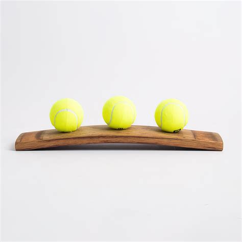 Tennis Ball Wine Barrel Display 3 Balls Alpine Wine Design