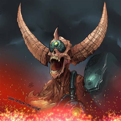Doom Hunter Fan Art Arte De Videojuegos Arte Y Diseño Arte De