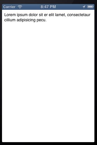 Ios Uitextview Filling Entire Frame Stack Overflow