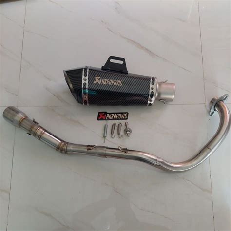 Yamaha Sniper 150 And 155akrapovic Pipe With Silencer Full System