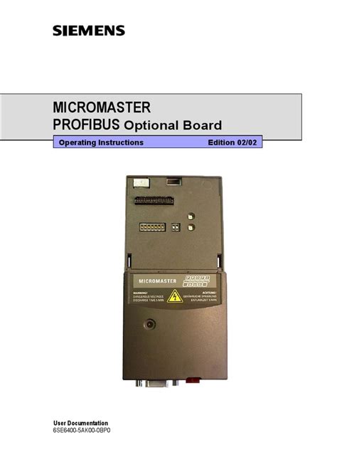 Mm4 Profibus En Pdf Optical Fiber Fiber Optic Communication