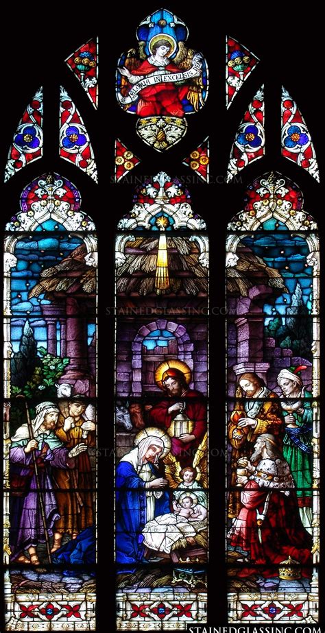 Stained Glass Nativity Pictures At Eugene Mash Blog