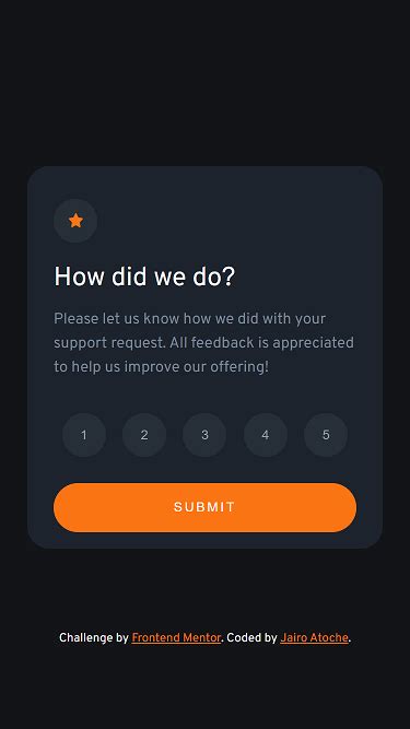 Github Jairoatocheinteractive Rating Component Challenge Frontend