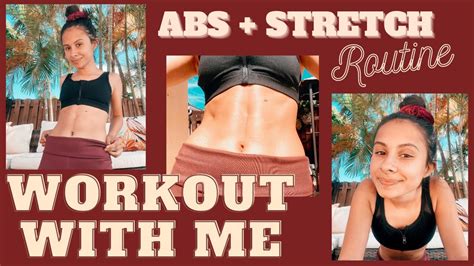 Day Challenge Stretch Abs Workout Routine From A Cheerleader Youtube