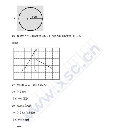 2022 2023年江门市开平市小升初数学考试试卷真题及答案人教版