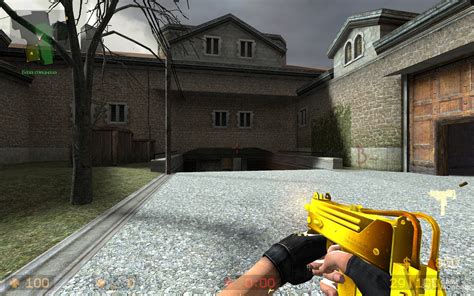 Gold Mac10 For Counter Strike Source