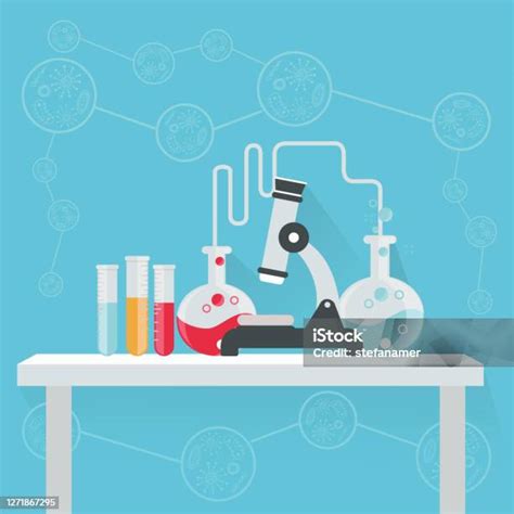 Laboratorium Penelitian Pendidikan Sains Dengan Termos Dan Ilustrasi