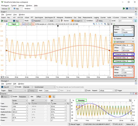Amplitude Modulation Extract Modulation Waveform On Scope Test And