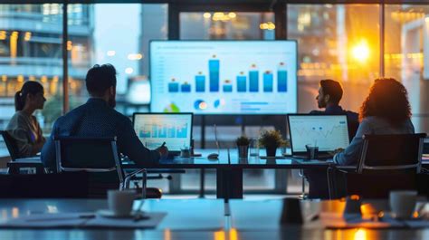 Premium Photo Aidriven Predictive Analytics In Business Strategy Meetings