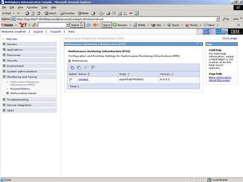 Enabling Performance Monitoring